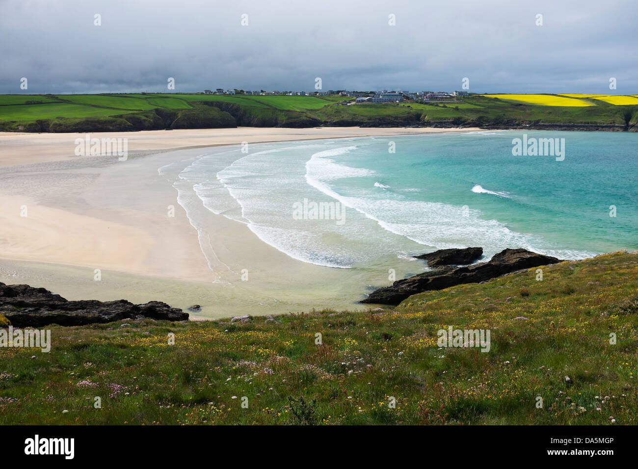 Crantock Beach, Newquay, Cornwall Stock Photo - Alamy