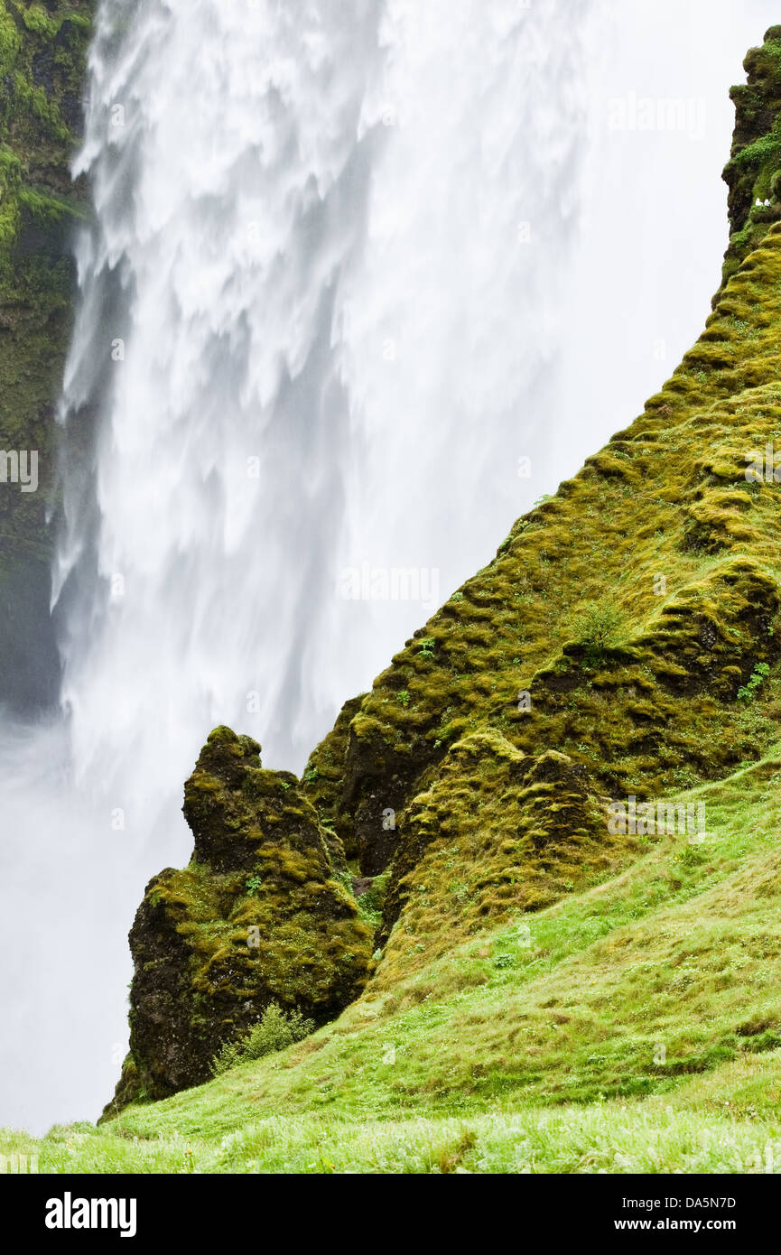 Skógafoss waterfall on the Skoga river southern Iceland Iceland Europe ...