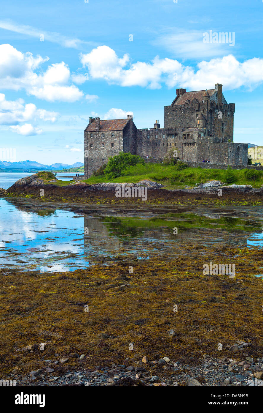 Europe Great Britain, Scotland, Highlands, the Eilean Conan castle ...