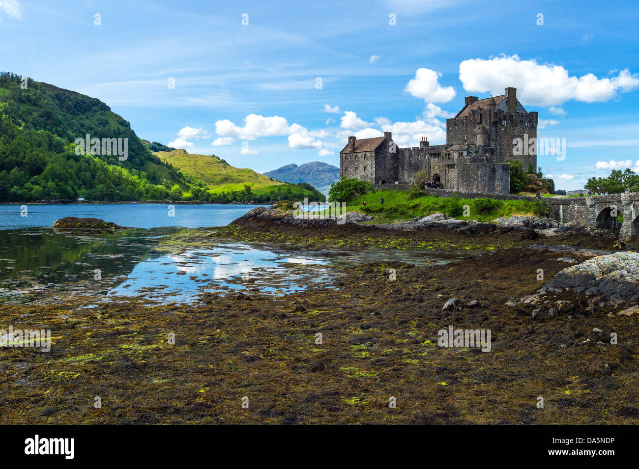 Europe Great Britain, Scotland, Highlands, the Eilean Conan castle ...