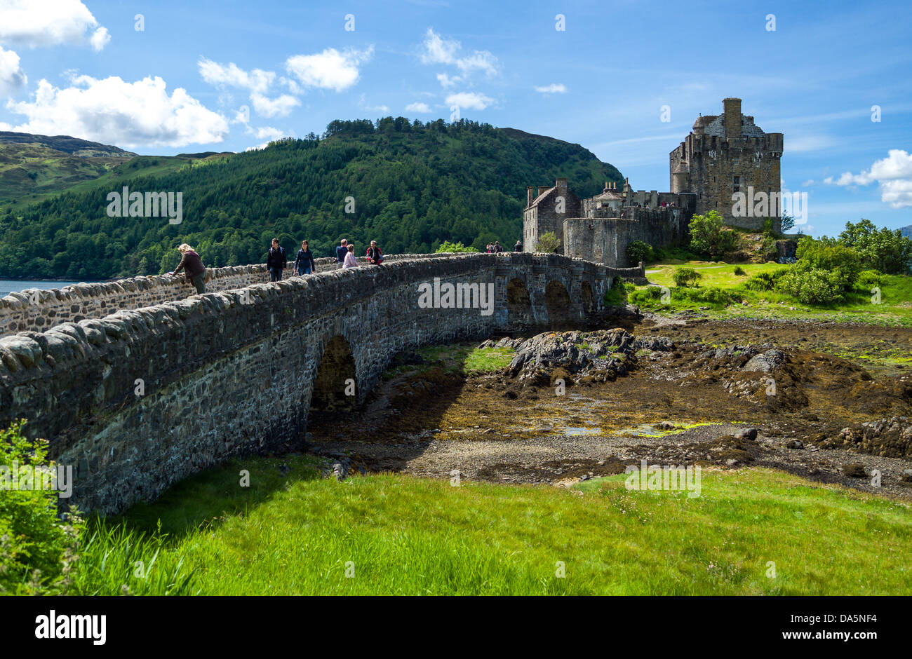 Europe Great Britain, Scotland, Highlands, the bridge to the Eilean ...