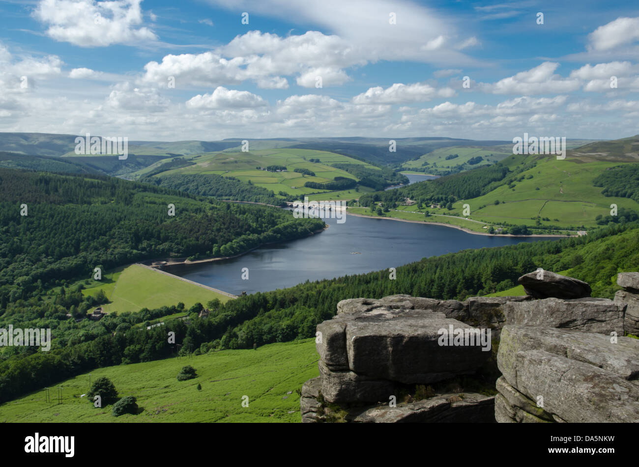 Amazing view from the hill in Devonshire, UK Stock Photo - Alamy