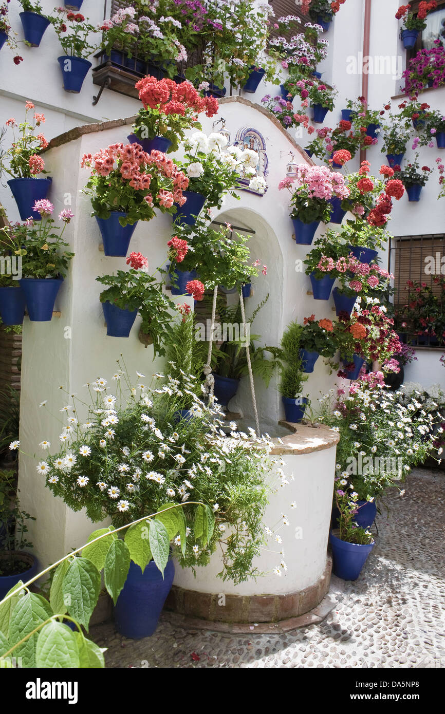 Typical andalusian courtyard hi-res stock photography and images - Alamy