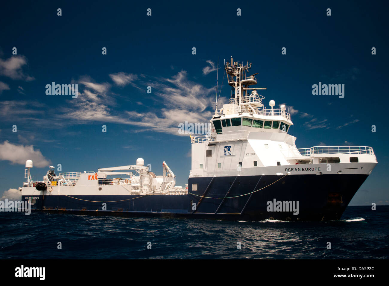 Offshore Seismic gun boat Ocean Europe, from vessland Offshore company ...