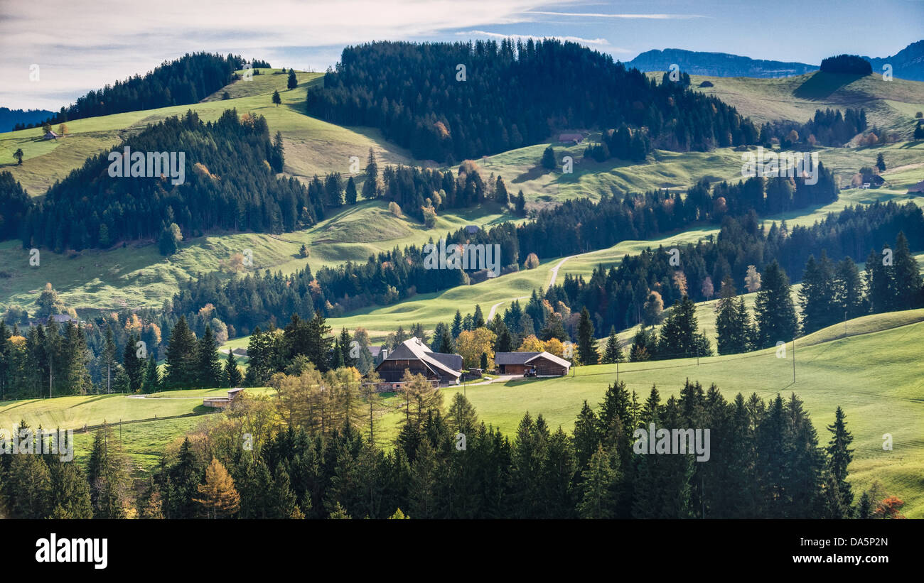 Farmhouse, farm, Chrümpelhütte, Emmental, house, home, chalet, court ...