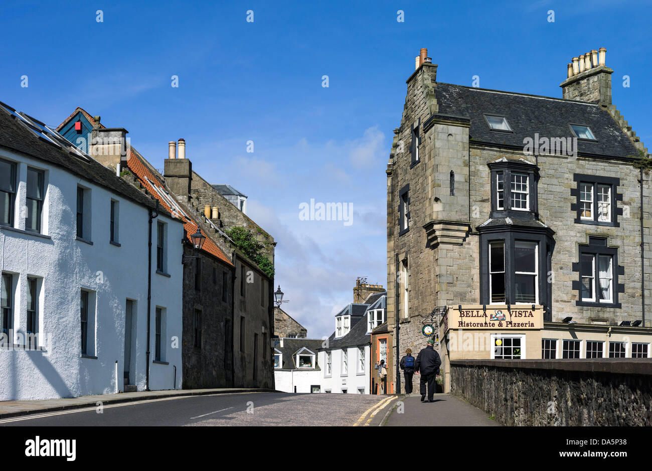 Europe Great Britain, Scotland, Lothian area, traditional houses of ...