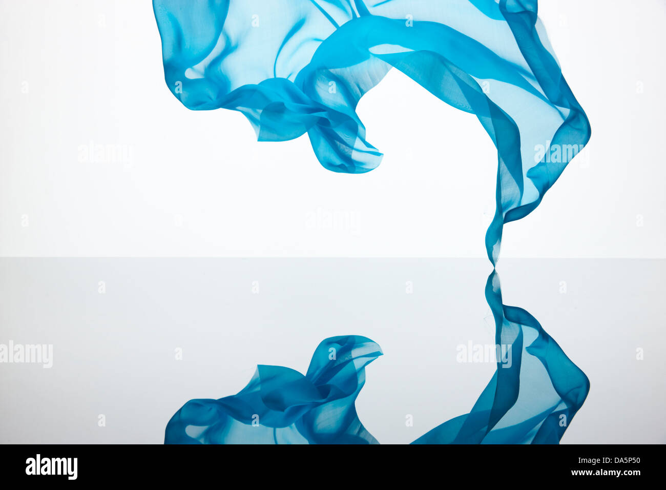 chiffon floating fabric blowing wind falling frozen pretty shapes Stock ...