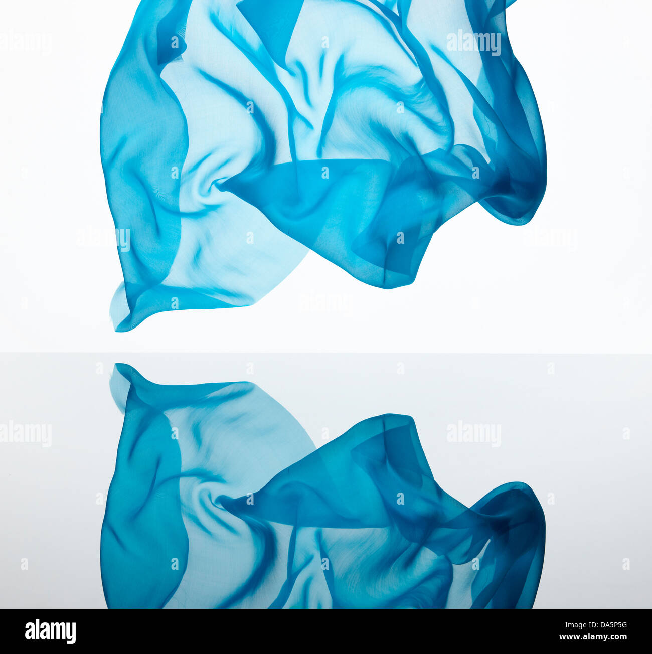 chiffon floating fabric blowing wind falling frozen pretty shapes Stock ...