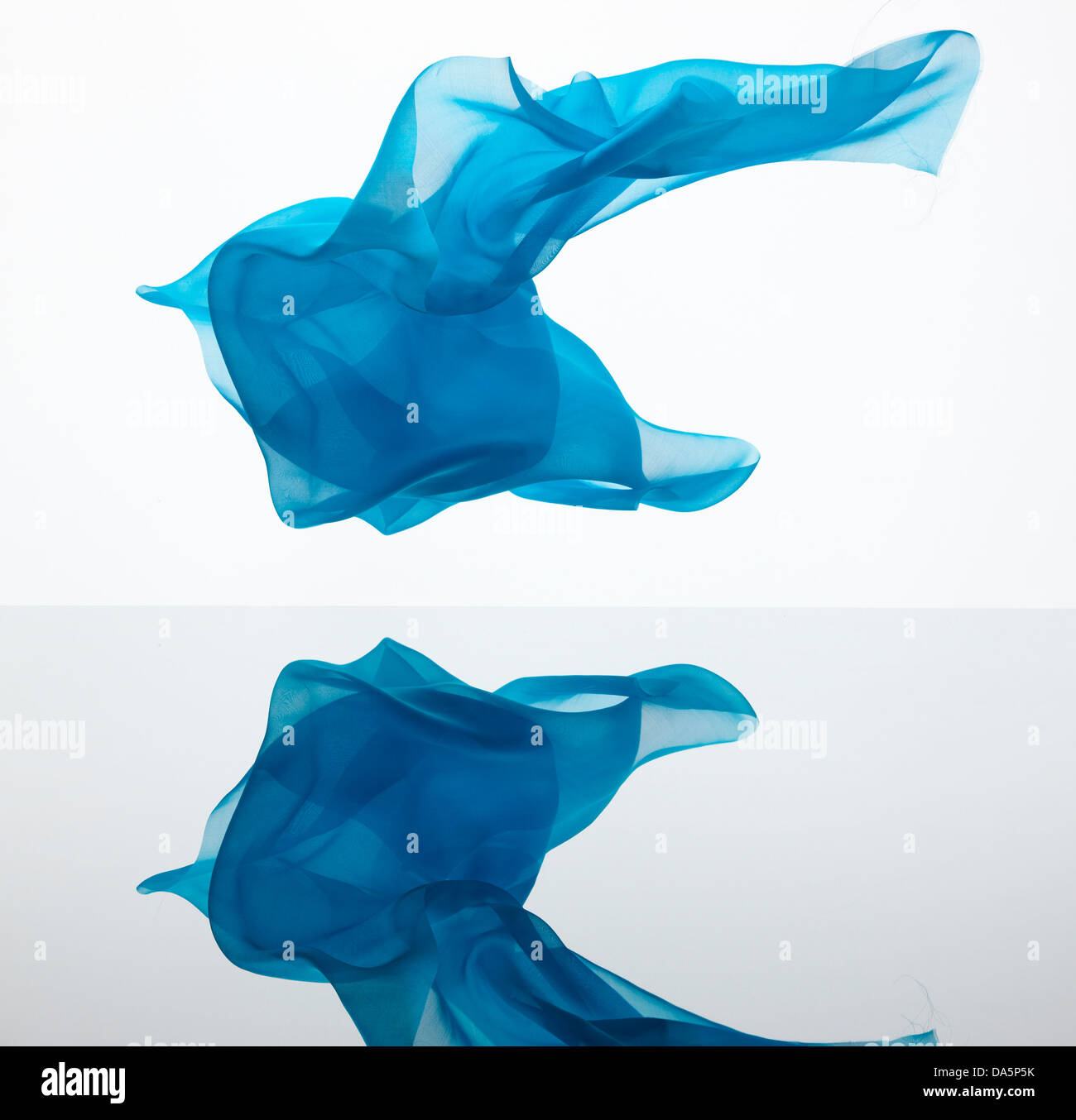 chiffon floating fabric blowing wind falling frozen pretty shapes Stock ...