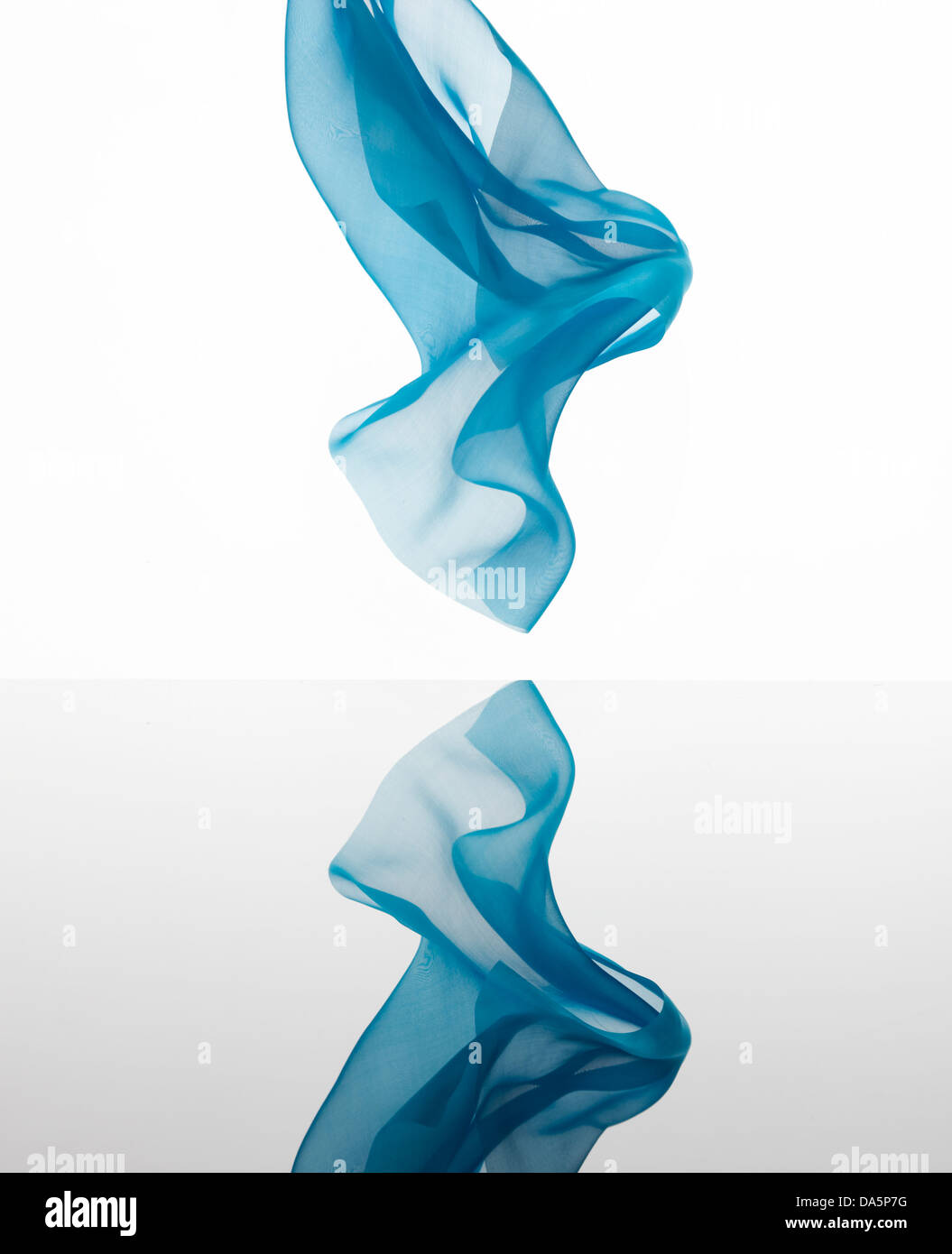 chiffon floating fabric blowing wind falling frozen pretty shapes Stock ...