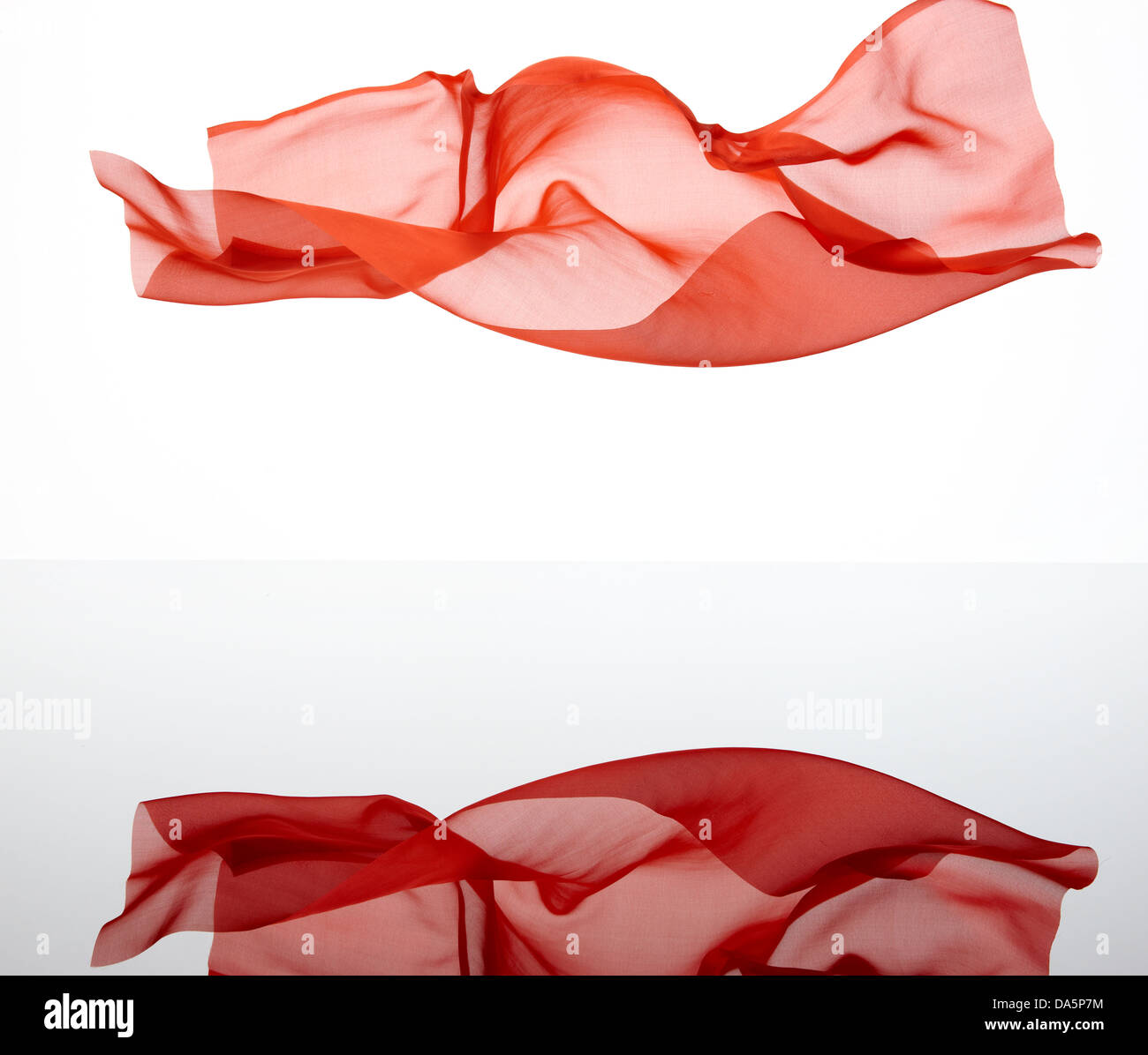 chiffon floating fabric blowing wind falling frozen pretty shapes Stock ...