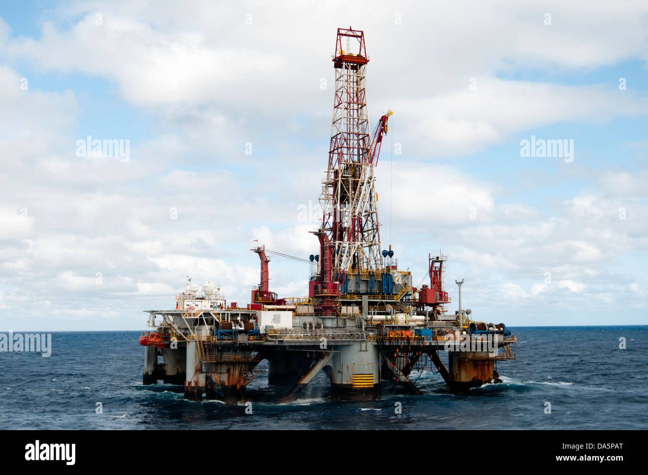 SS64 dilling rig working for Petrobras offshore Rio de Janeiro state ...