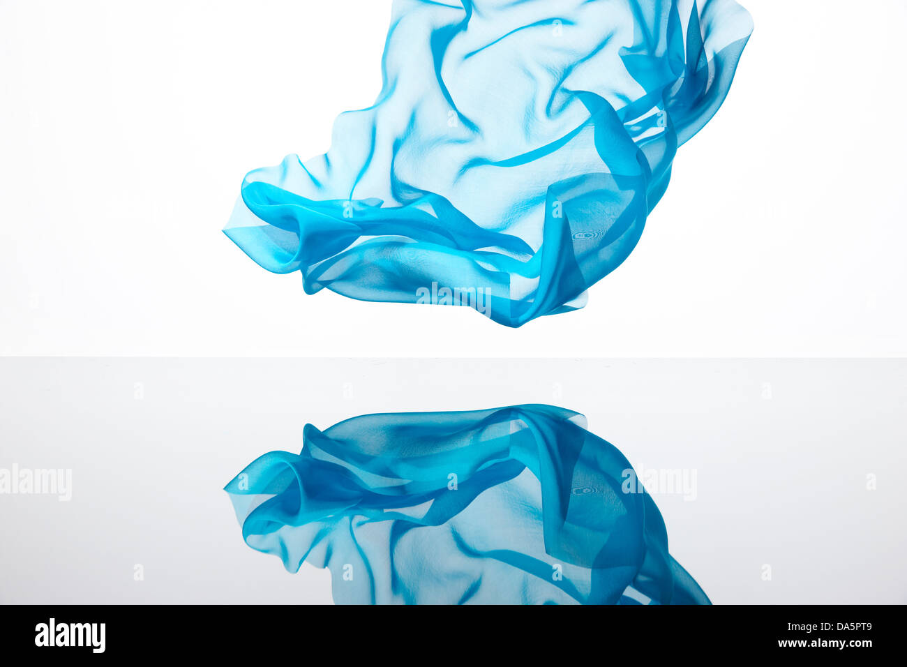 chiffon floating fabric blowing wind falling frozen pretty shapes Stock ...