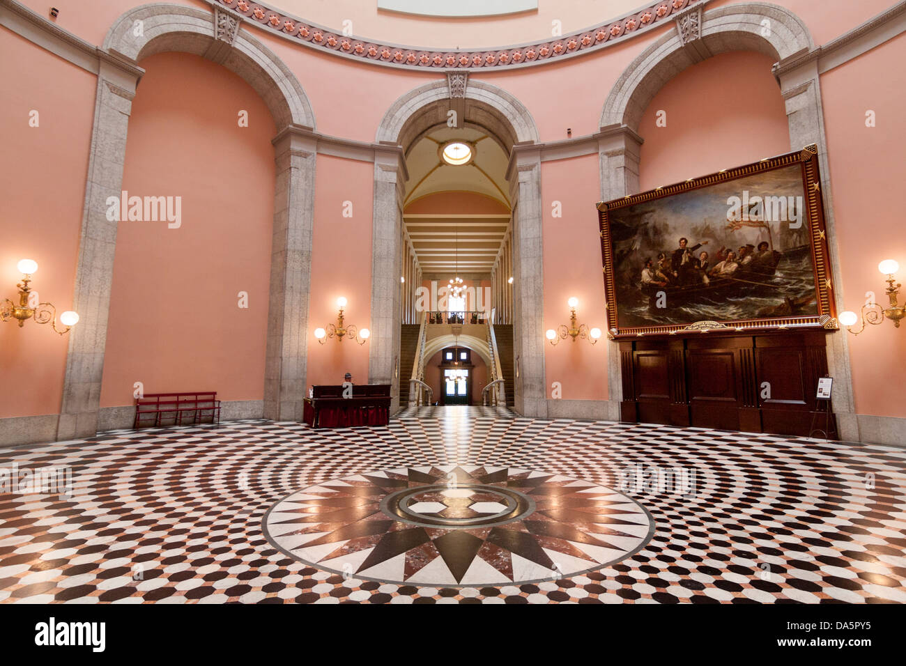 Beneath the rotunda of the Ohio State Capitol Building in Columbus ...