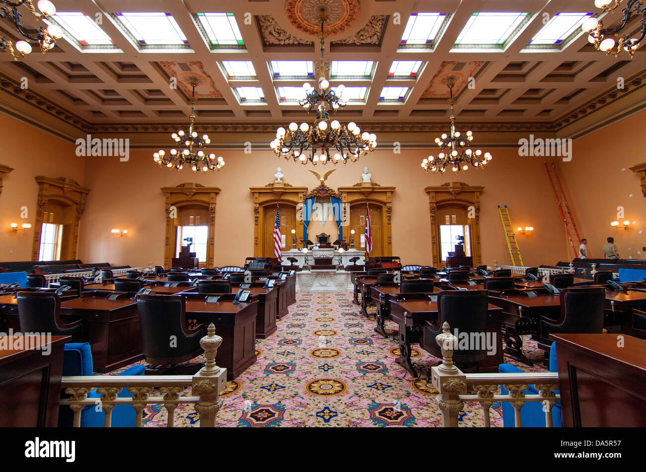 The Ohio General Assembly at the Ohio Statehouse in Columbus, Ohio, USA ...