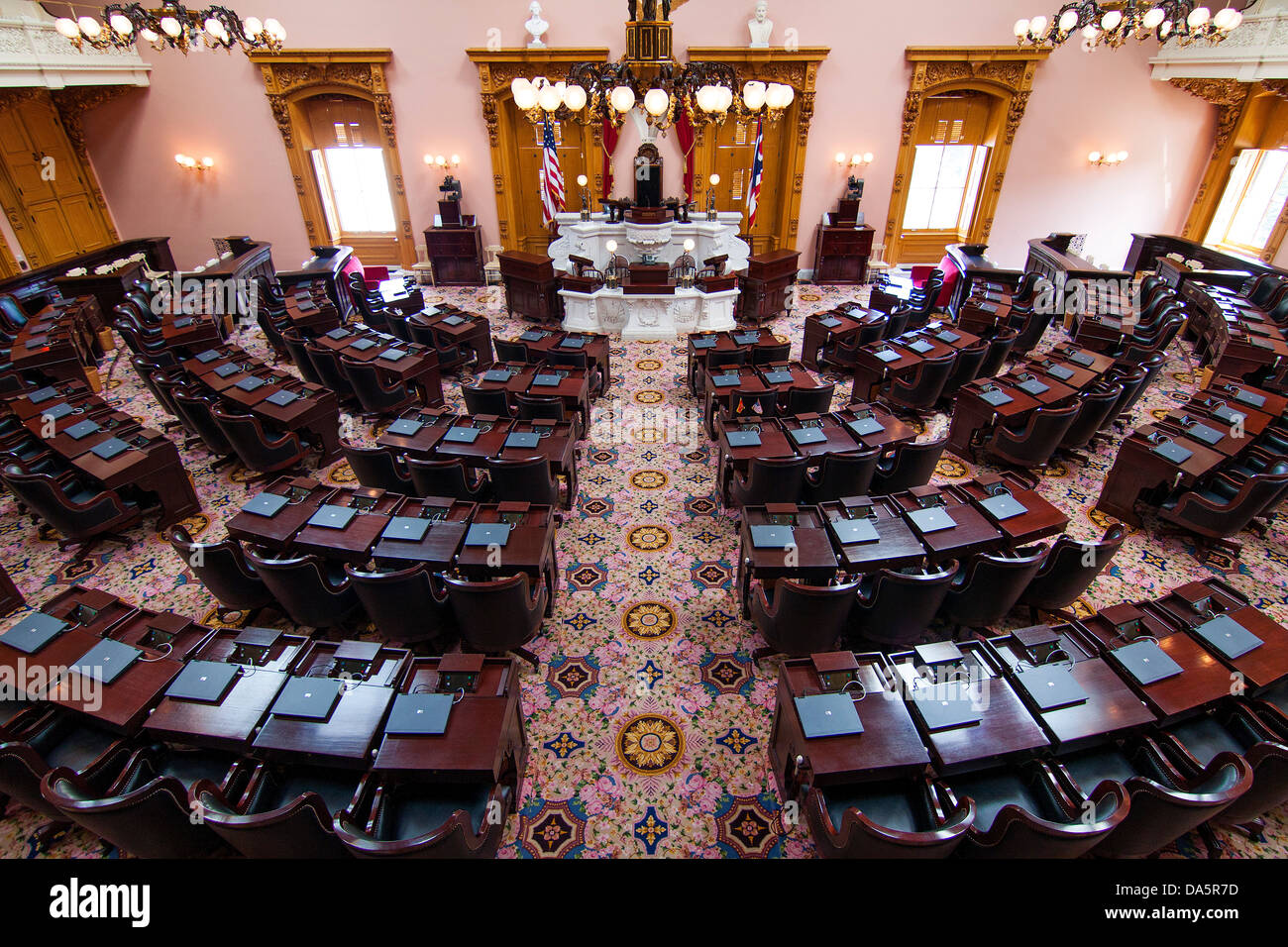 The Ohio General Assembly at the Ohio Statehouse in Columbus, Ohio, USA ...
