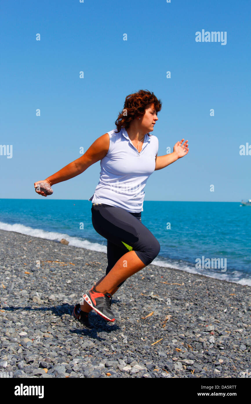 woman athlete discus thrower Stock Photo - Alamy