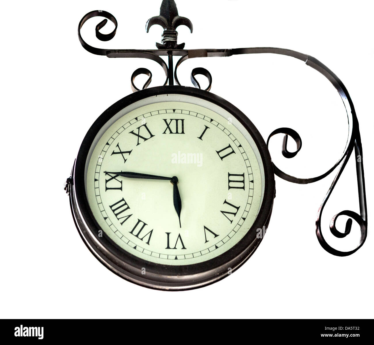 clock time station Stock Photo - Alamy