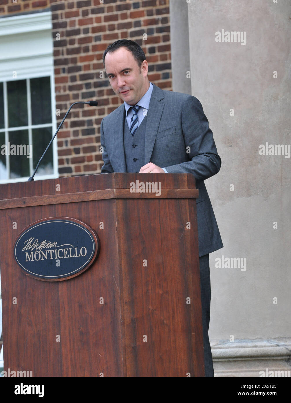 July 3, 2013 - Charlottesville, Virginia, USA - Singer DAVE MATTHEWS is ...