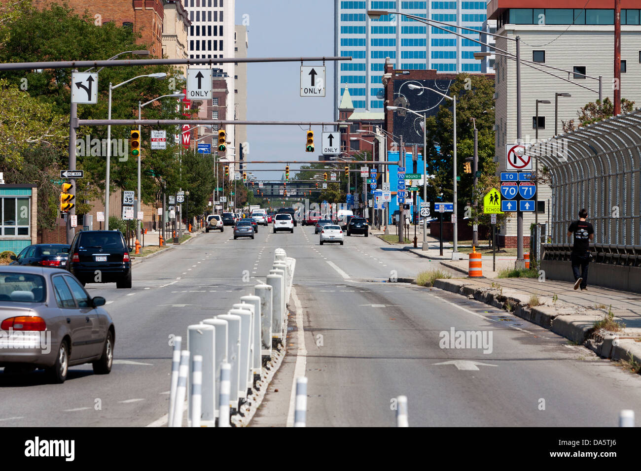 Traffic in Columbus, Ohio, USA Stock Photo - Alamy