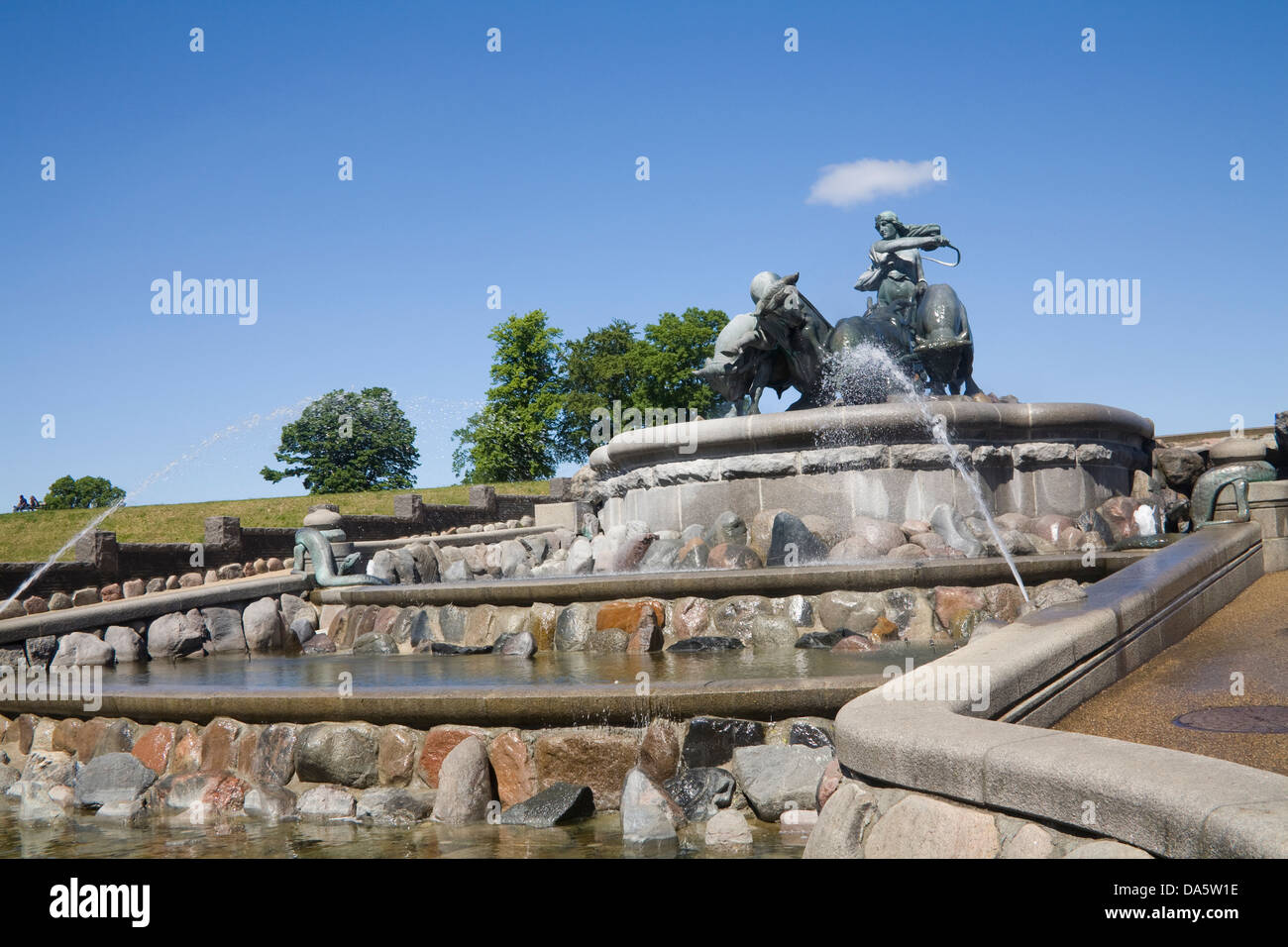 Copenhagen Denmark EU Gefion Fountain large monument used as wishing ...