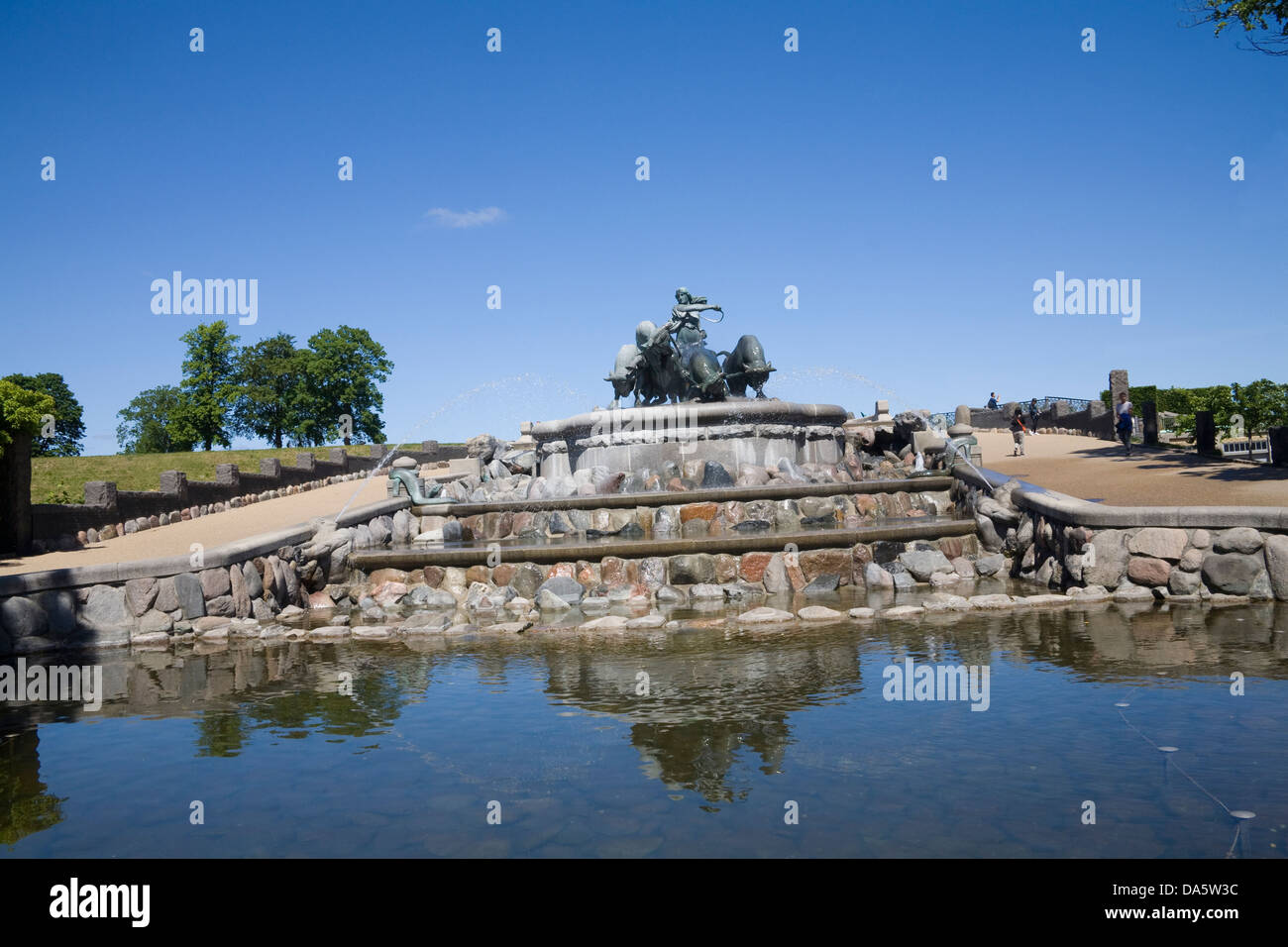 Copenhagen Denmark EU Gefion Fountain large monument used as wishing ...