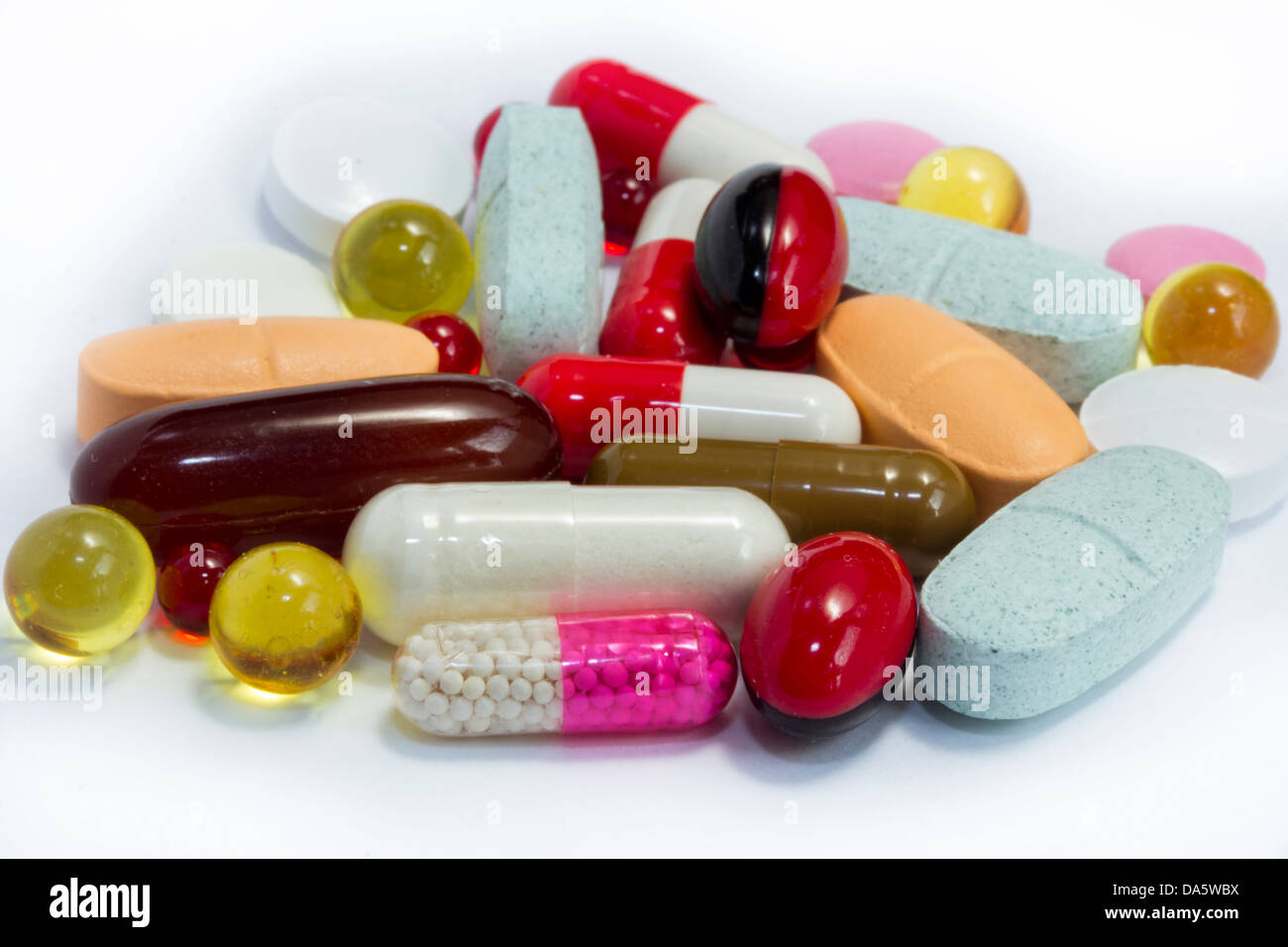 pills vitamin supplement capsules Stock Photo - Alamy