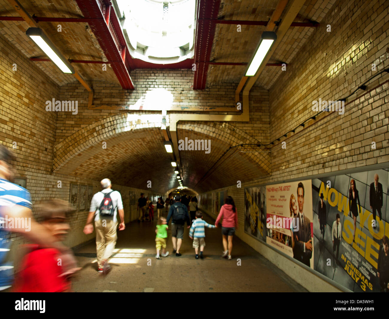 Tunnel leading to museums from South Kensington Underground Station ...
