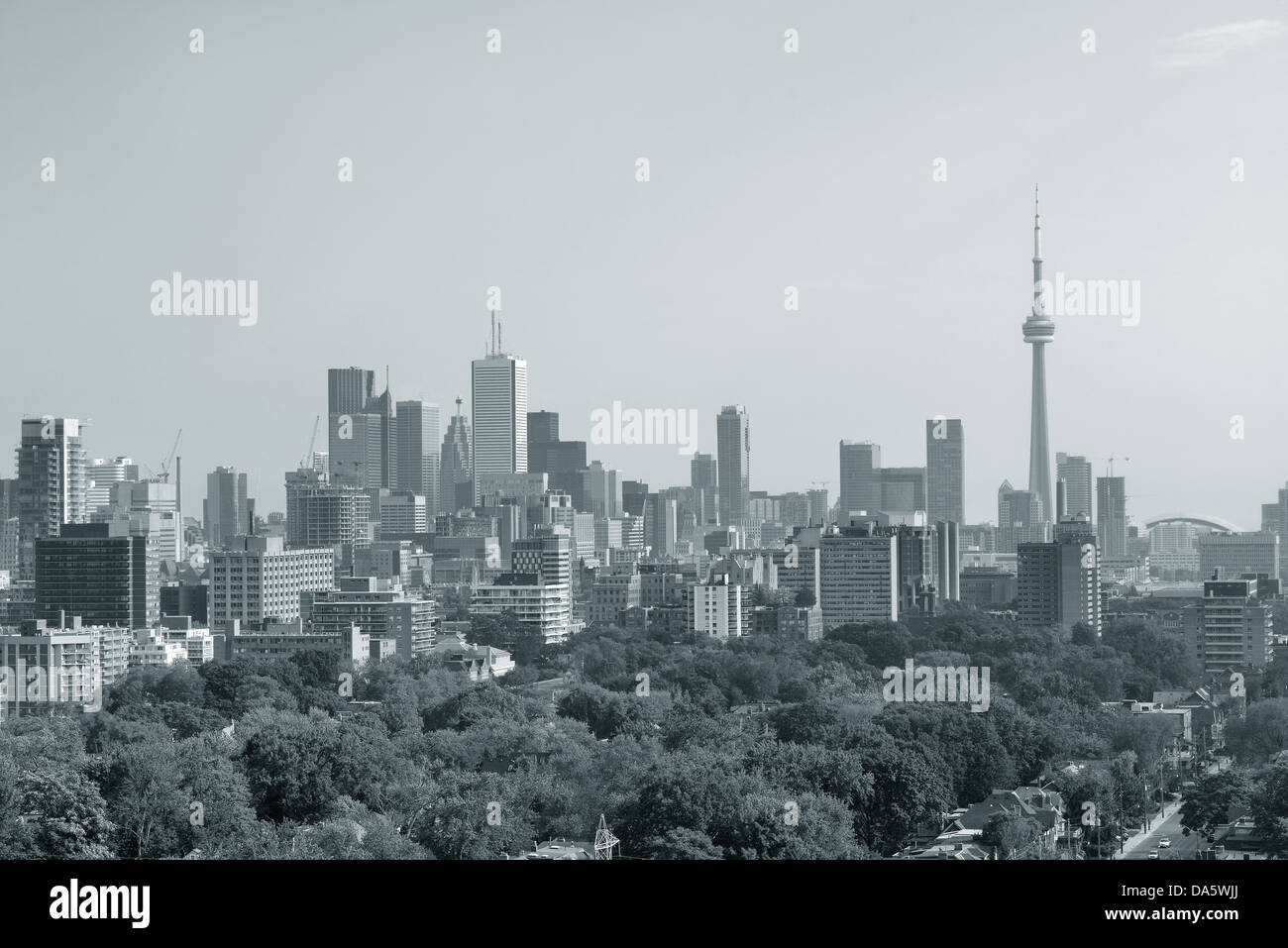 Toronto city skyline black white hi-res stock photography and images ...