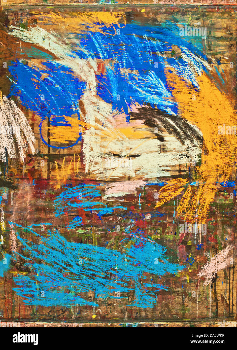 abstract gouache on wood Stock Photo - Alamy