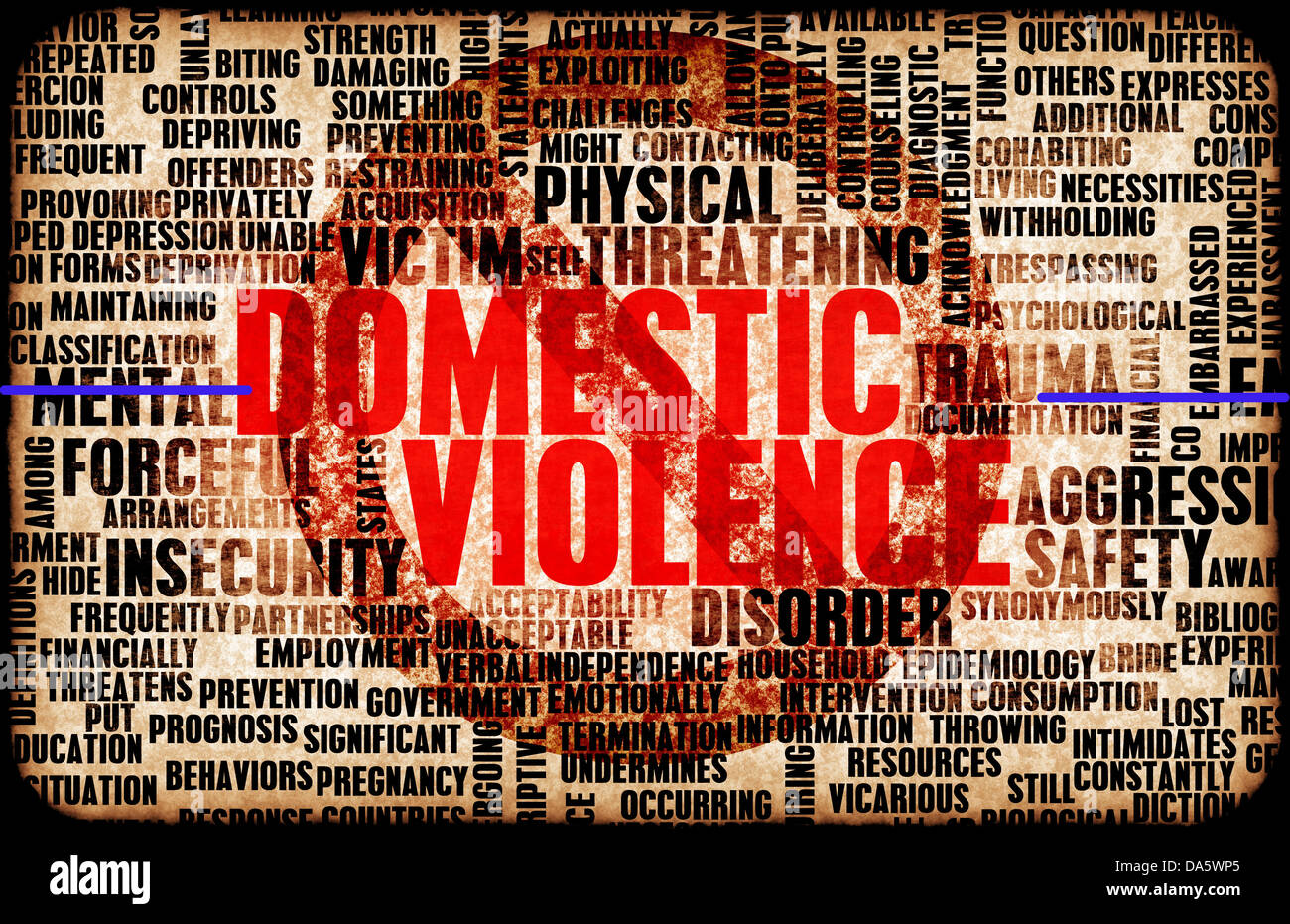 Domestic Violence and Abuse as a Abstract Stock Photo - Alamy