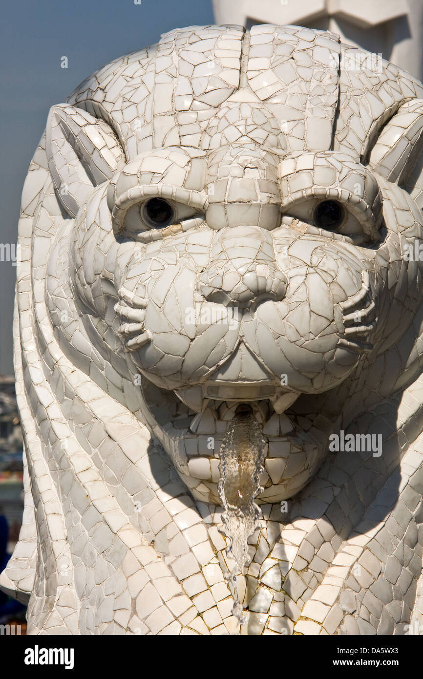 Merlion Drawing Front View