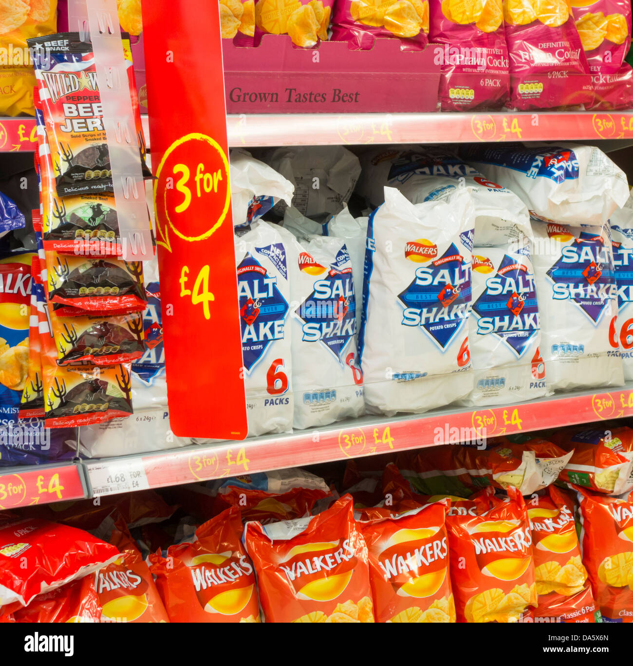 Crisps supermarket uk hi-res stock photography and images - Alamy