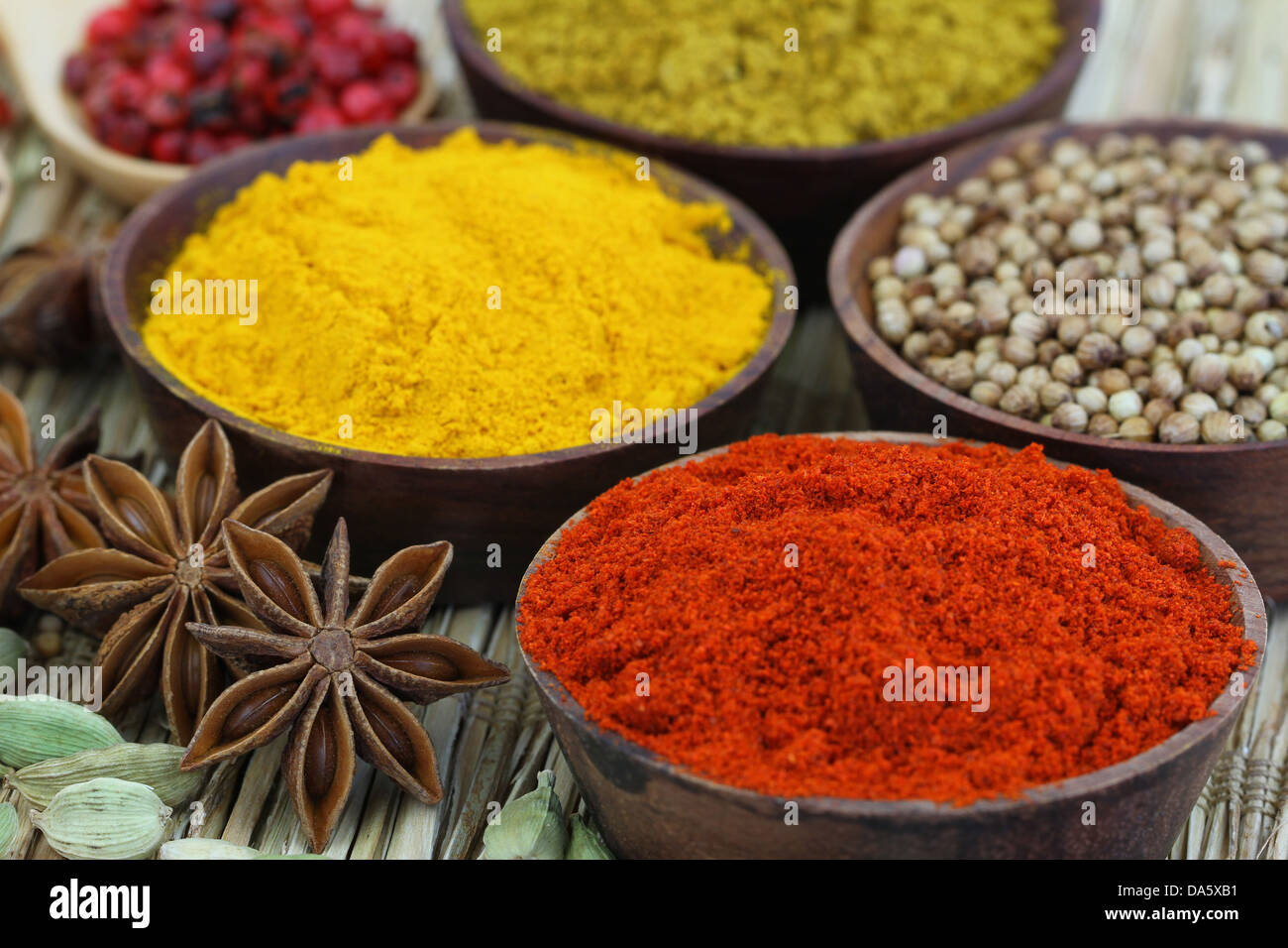 Closeup spices hi-res stock photography and images - Alamy