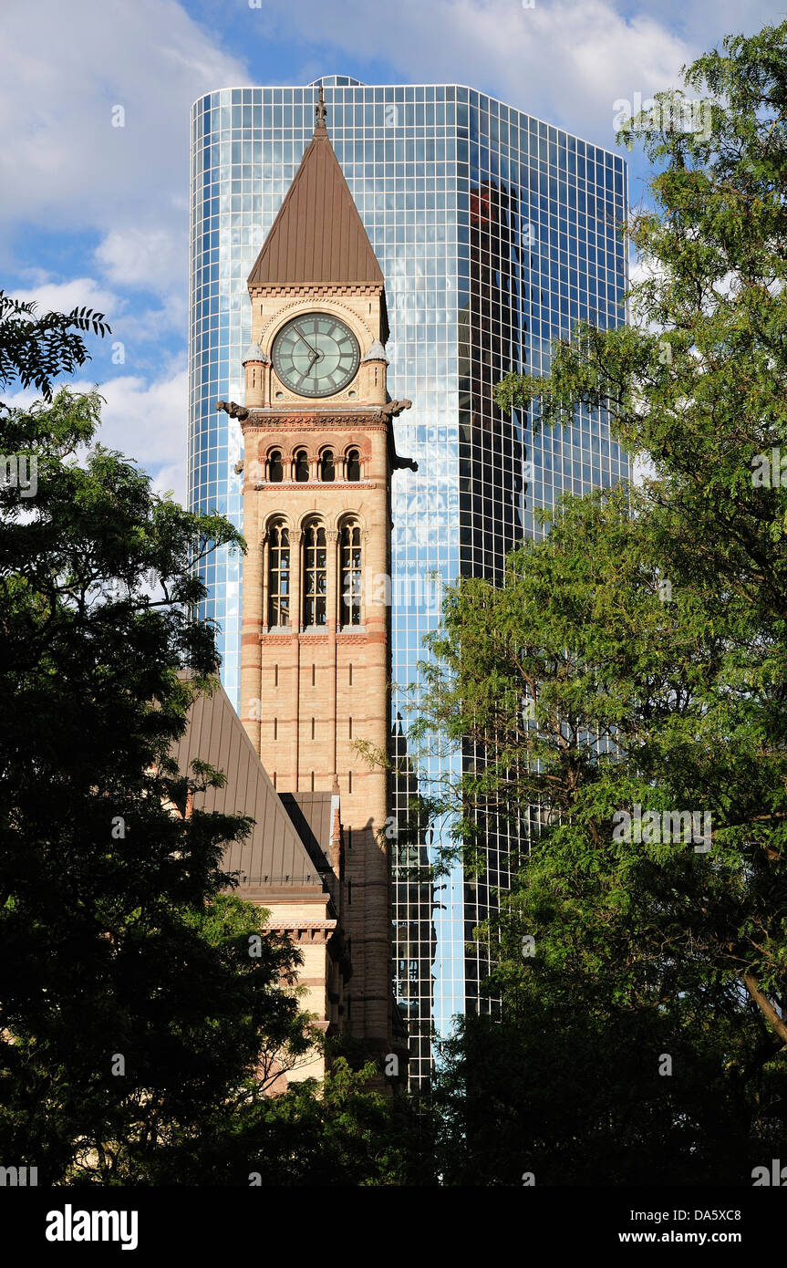 Canada, City Hall Plaza, Old City Hall, Ontario, Toronto, architecture ...