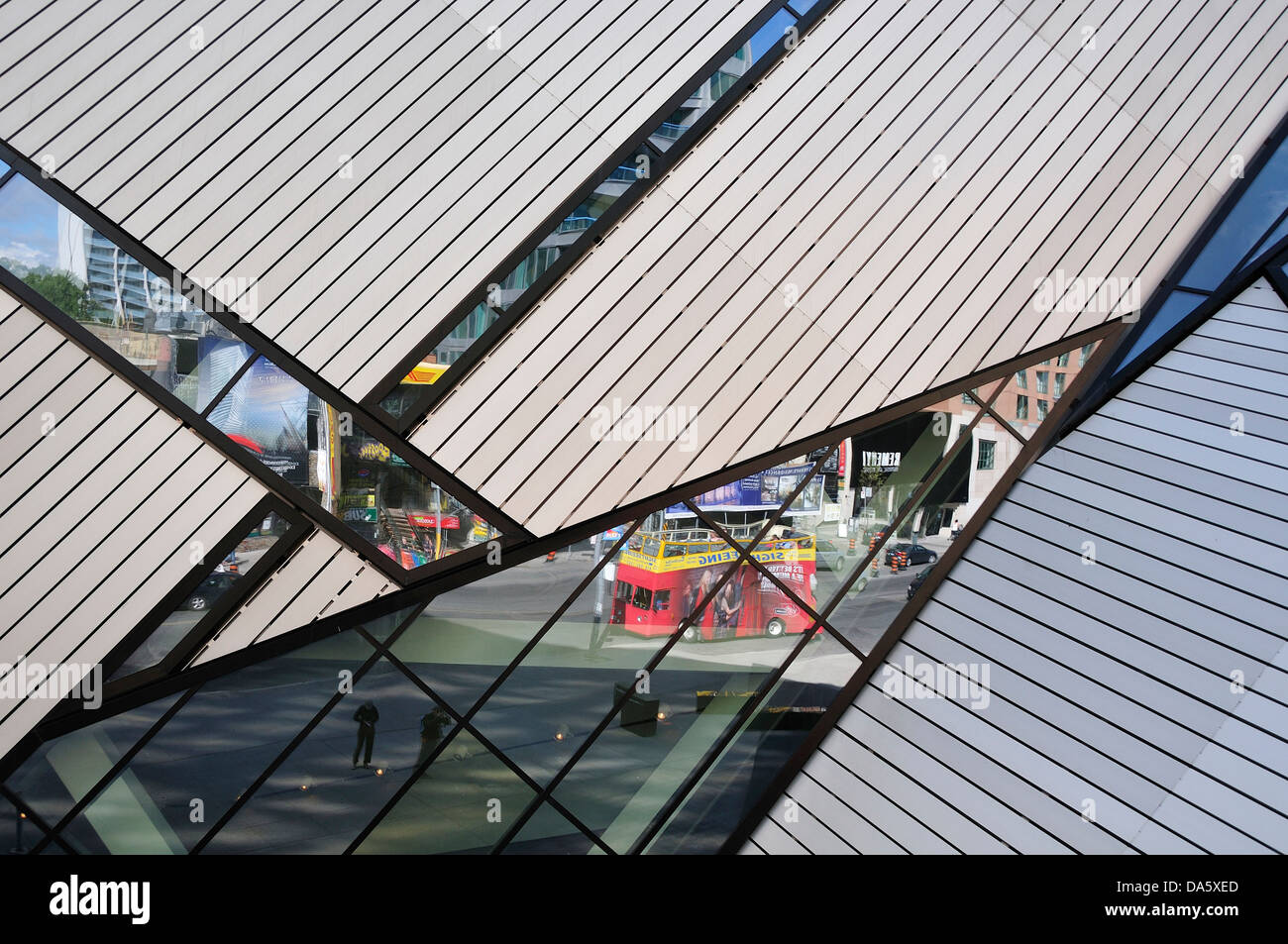 Royal Ontario Museum, museum, Toronto, Ontario, Canada, facade, window ...