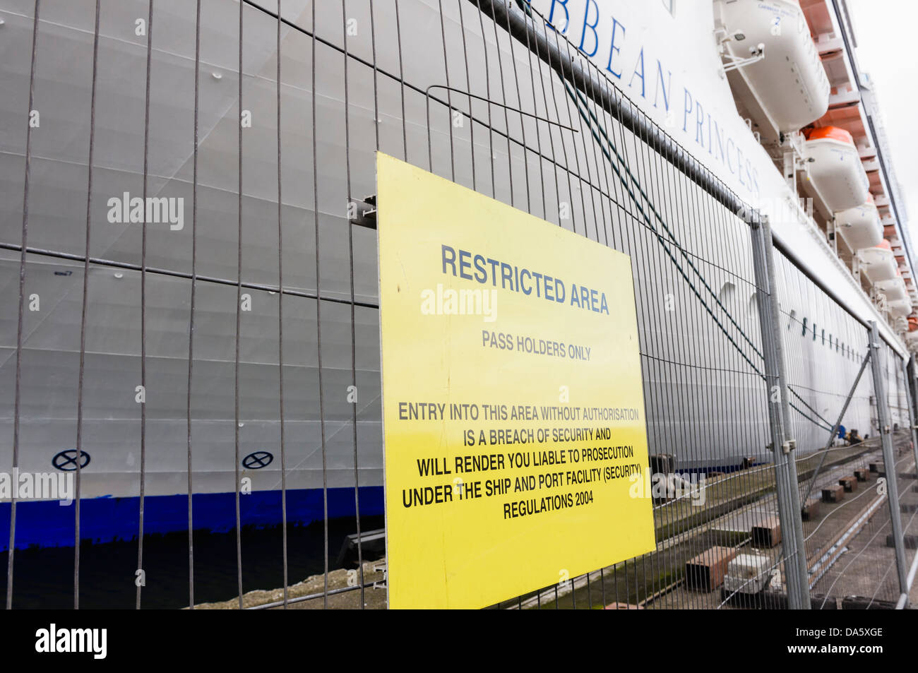 Restricted area sign hi-res stock photography and images - Alamy