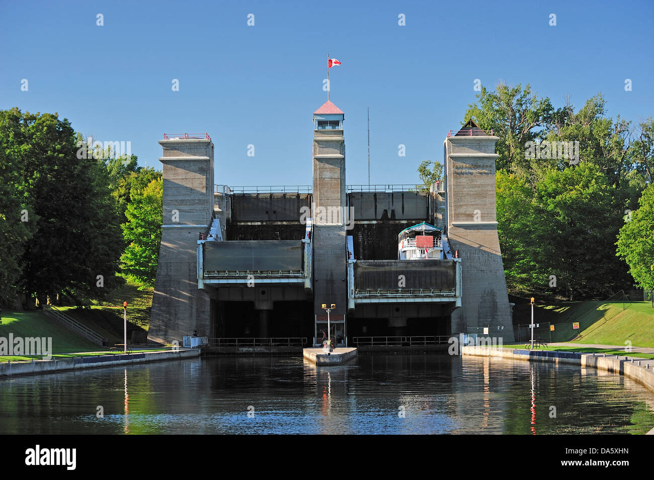 Canada, Canal, Clouds, Lift Lock, Lift, Lock, Ontario, Peterborough ...