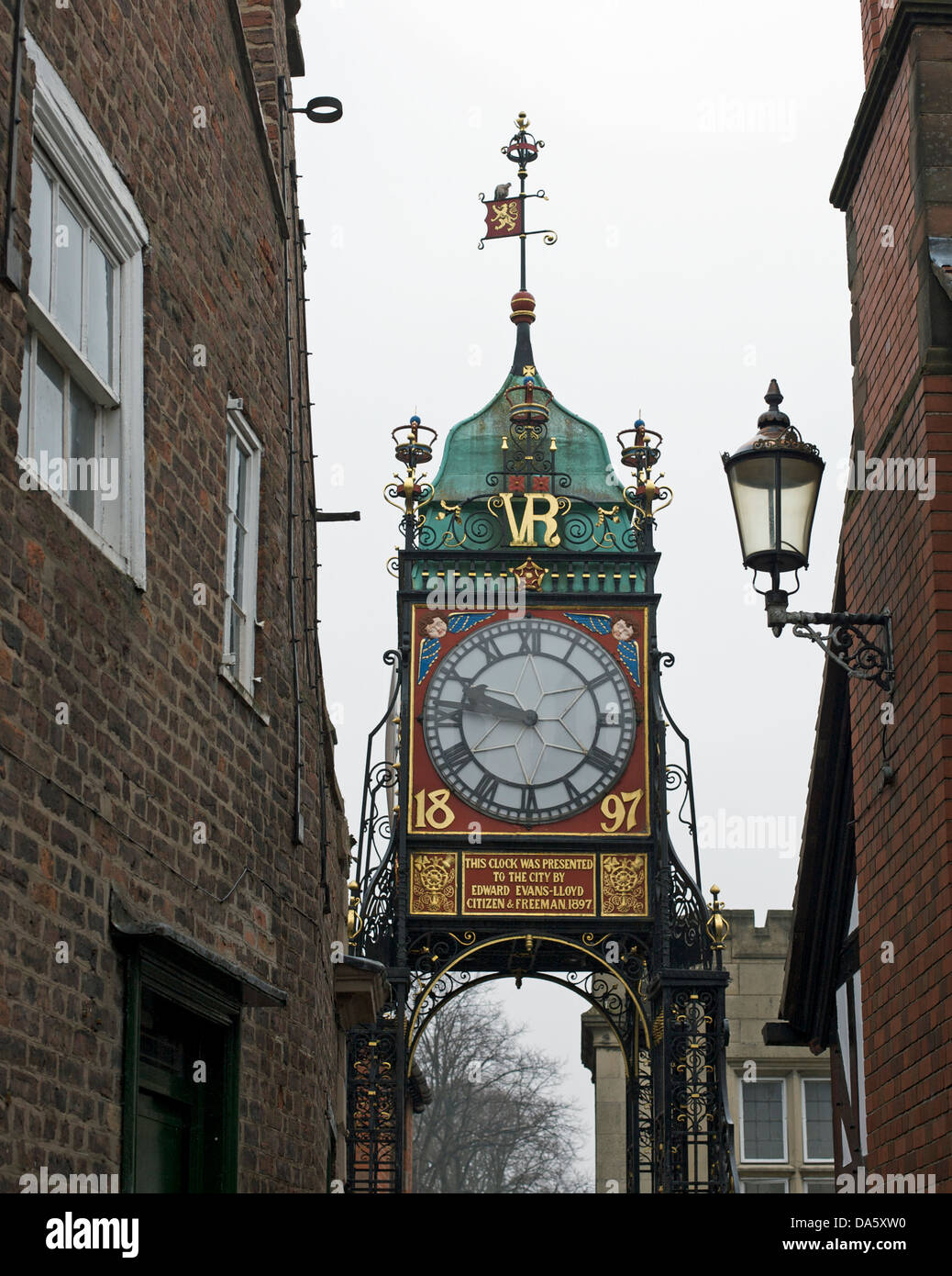East Gate clock, Chester Stock Photo - Alamy