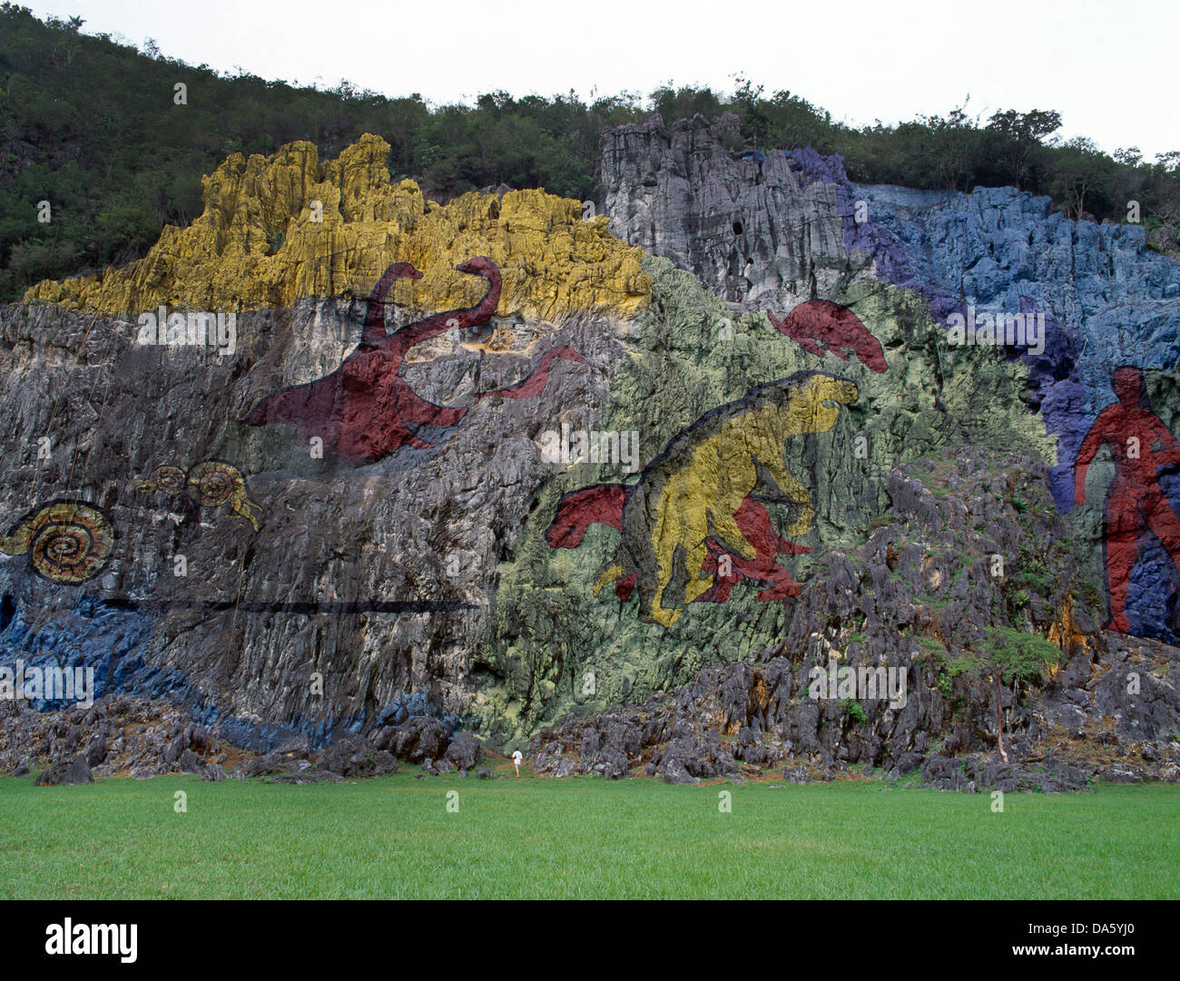 Vinales Cuba Pinar Del Rio Mural Of Prehistory - 1961 Stock Photo - Alamy