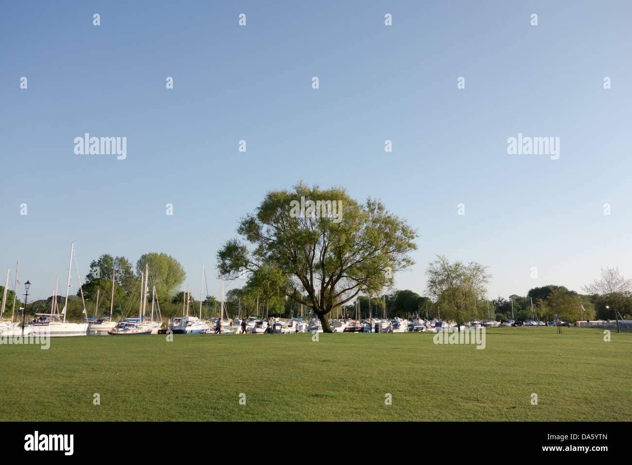 Christchurch Quay Park in the Summer evening Stock Photo - Alamy