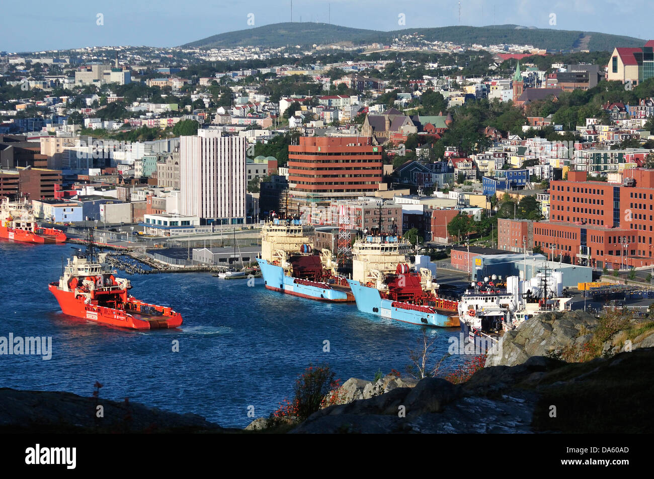 St. John's Harbor, Signal Hill, St. John's, Newfoundland, Canada ...