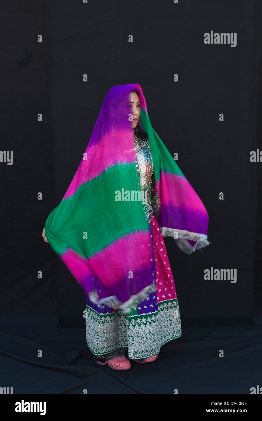 CHICAGO, IL. – June 20: Farah Ahmedi dancing in Chicago, Illinois, U.S ...