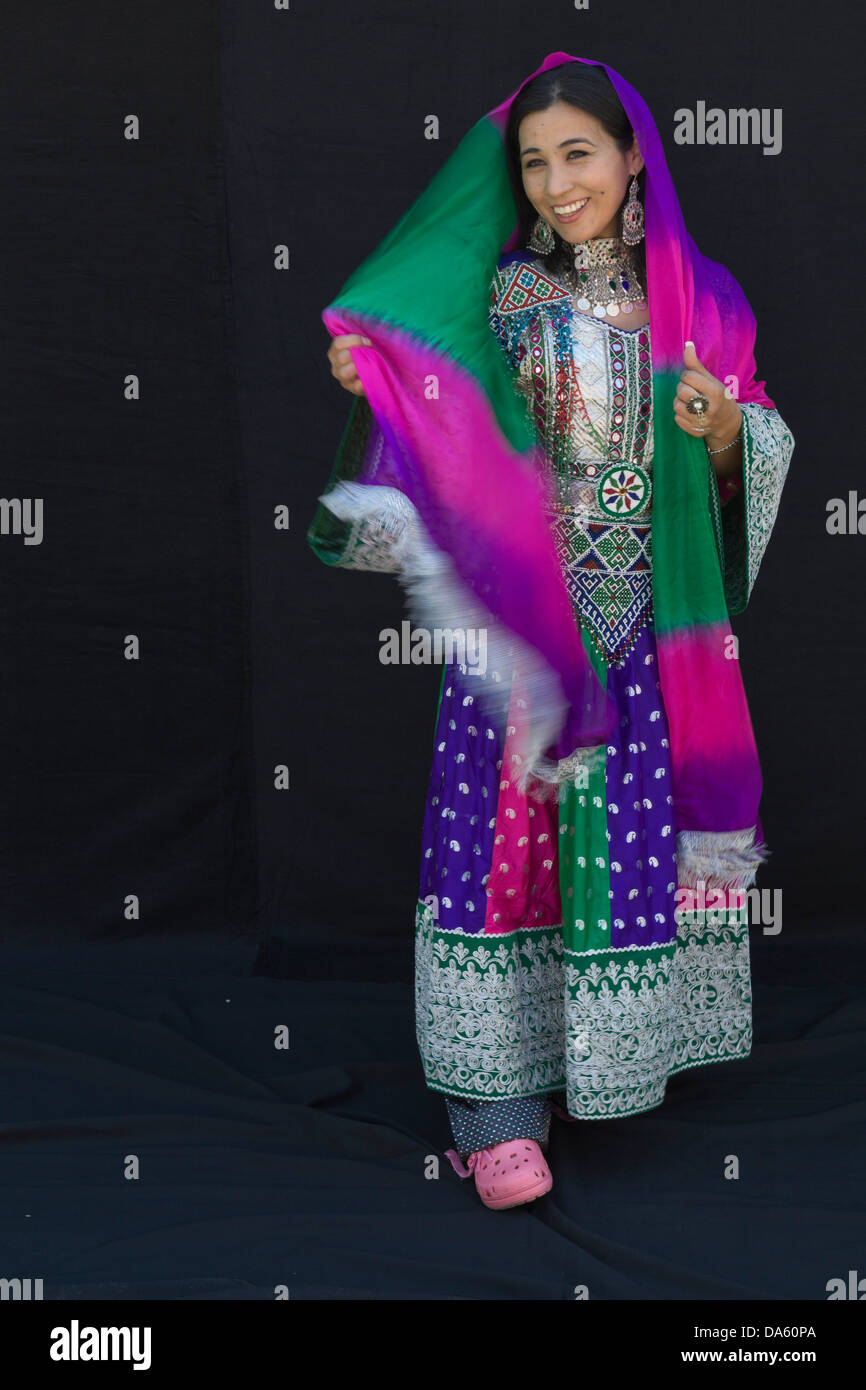 CHICAGO, IL. – June 20: Farah Ahmedi dancing in Chicago, Illinois, U.S ...