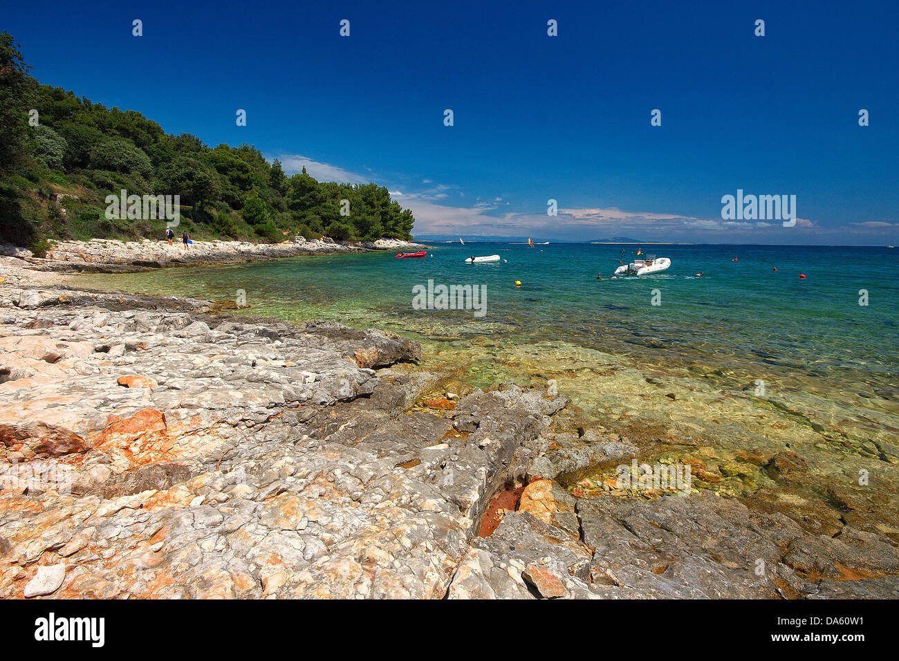 Croatia - Adriatic beautiful coast landscape in Istria Stock Photo - Alamy