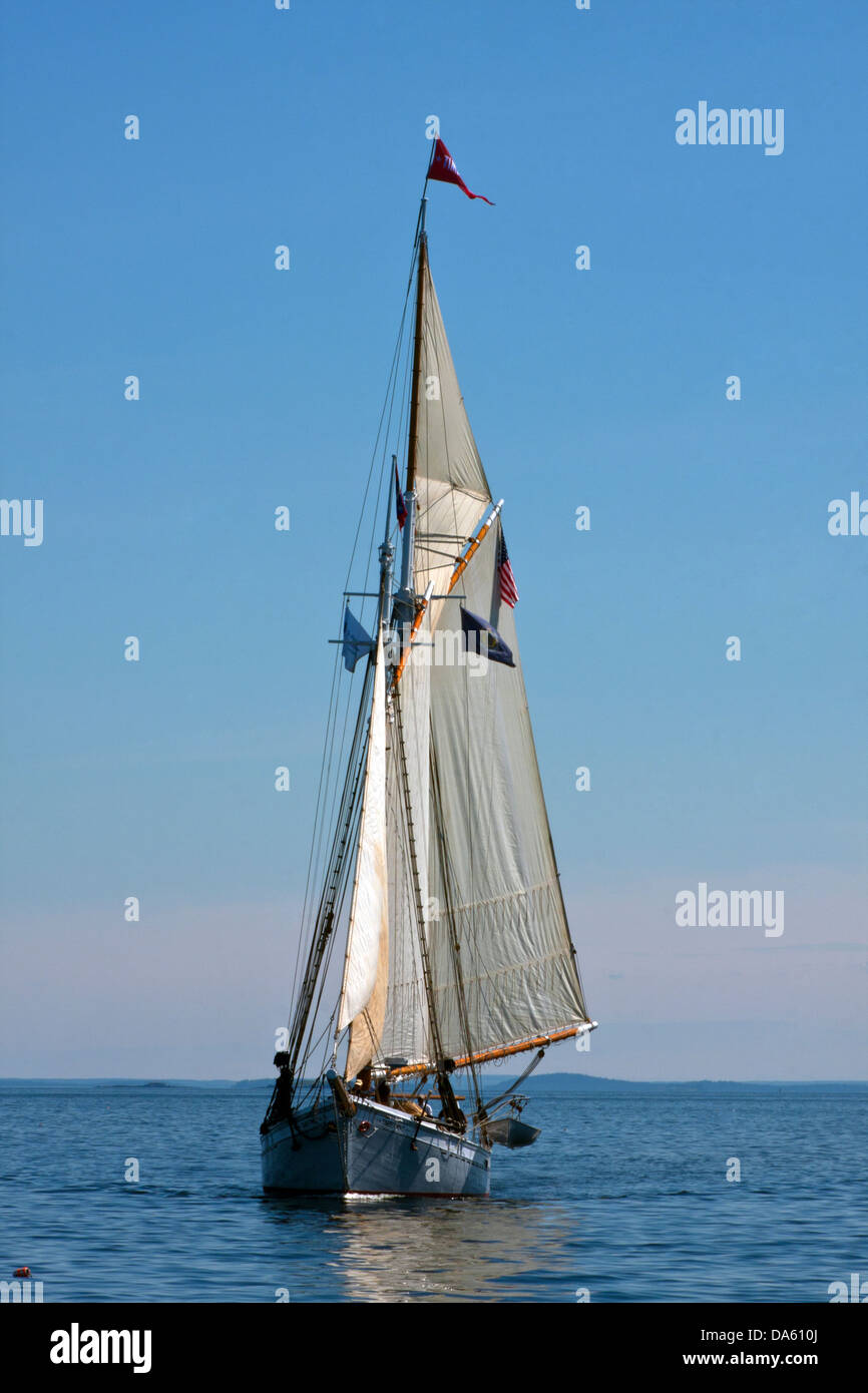 Two Masted Schooner Sailing Ship High Resolution Stock Photography and ...