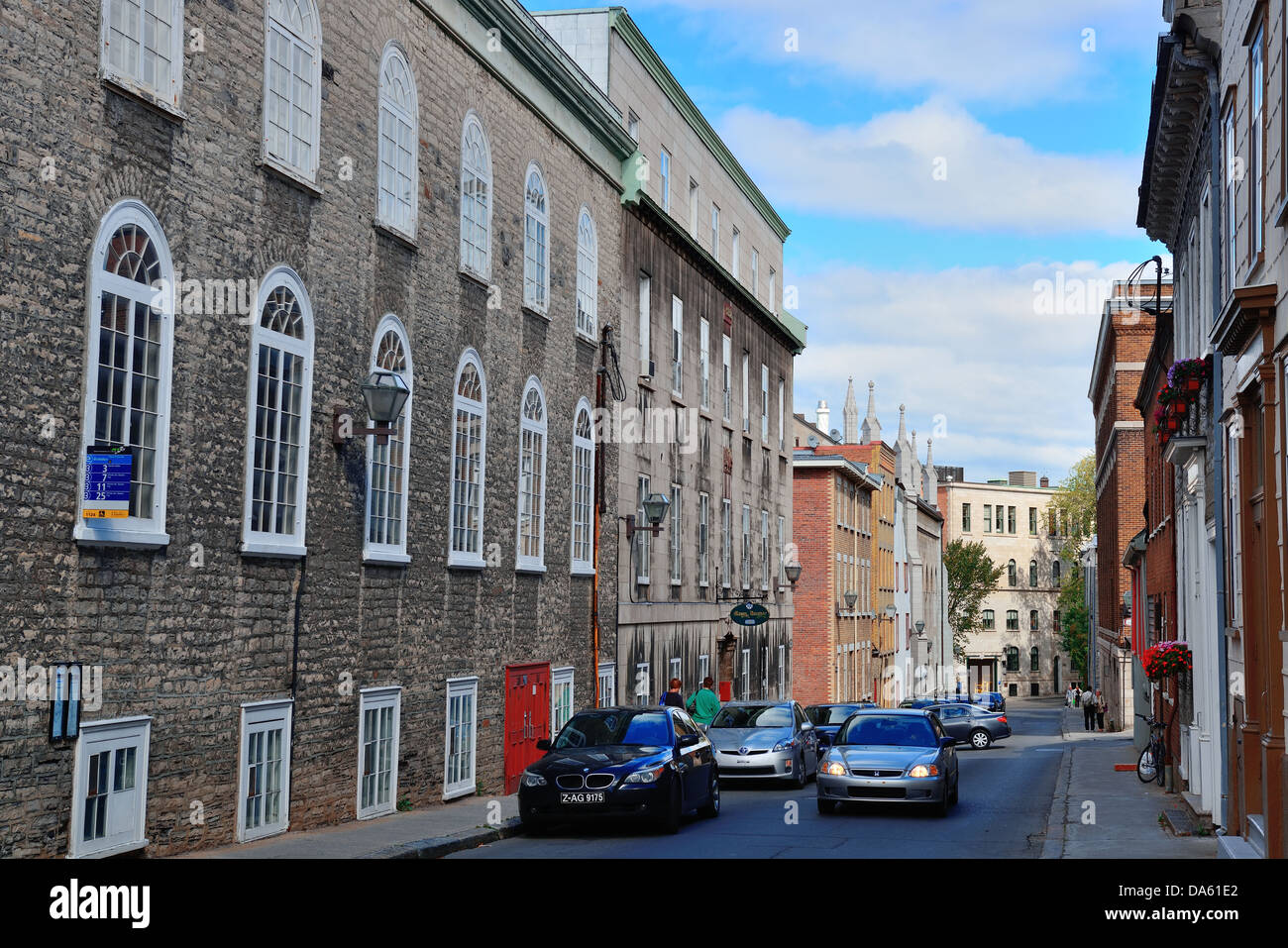Old street with traffic Stock Photo - Alamy