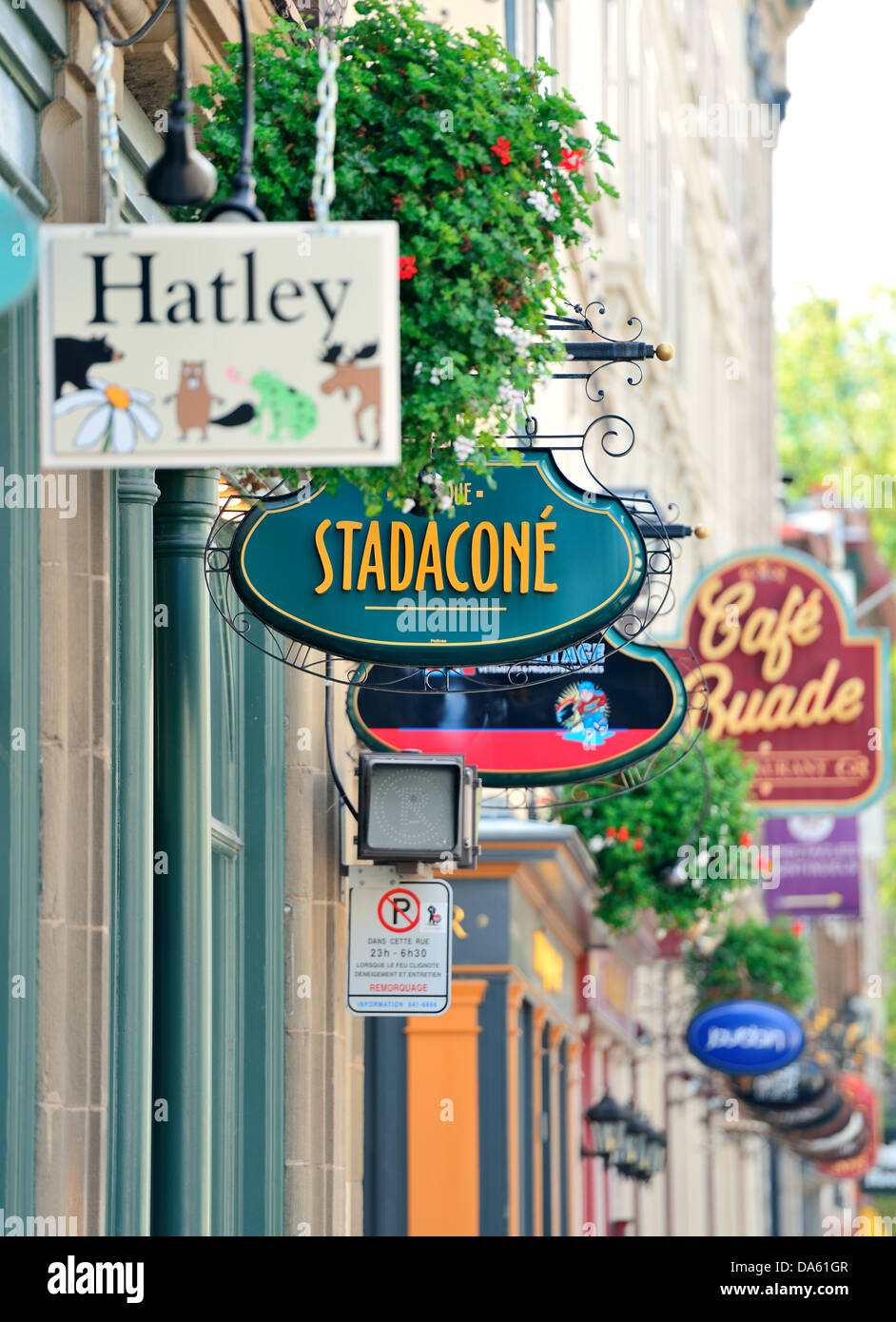 Stores on street Stock Photo - Alamy