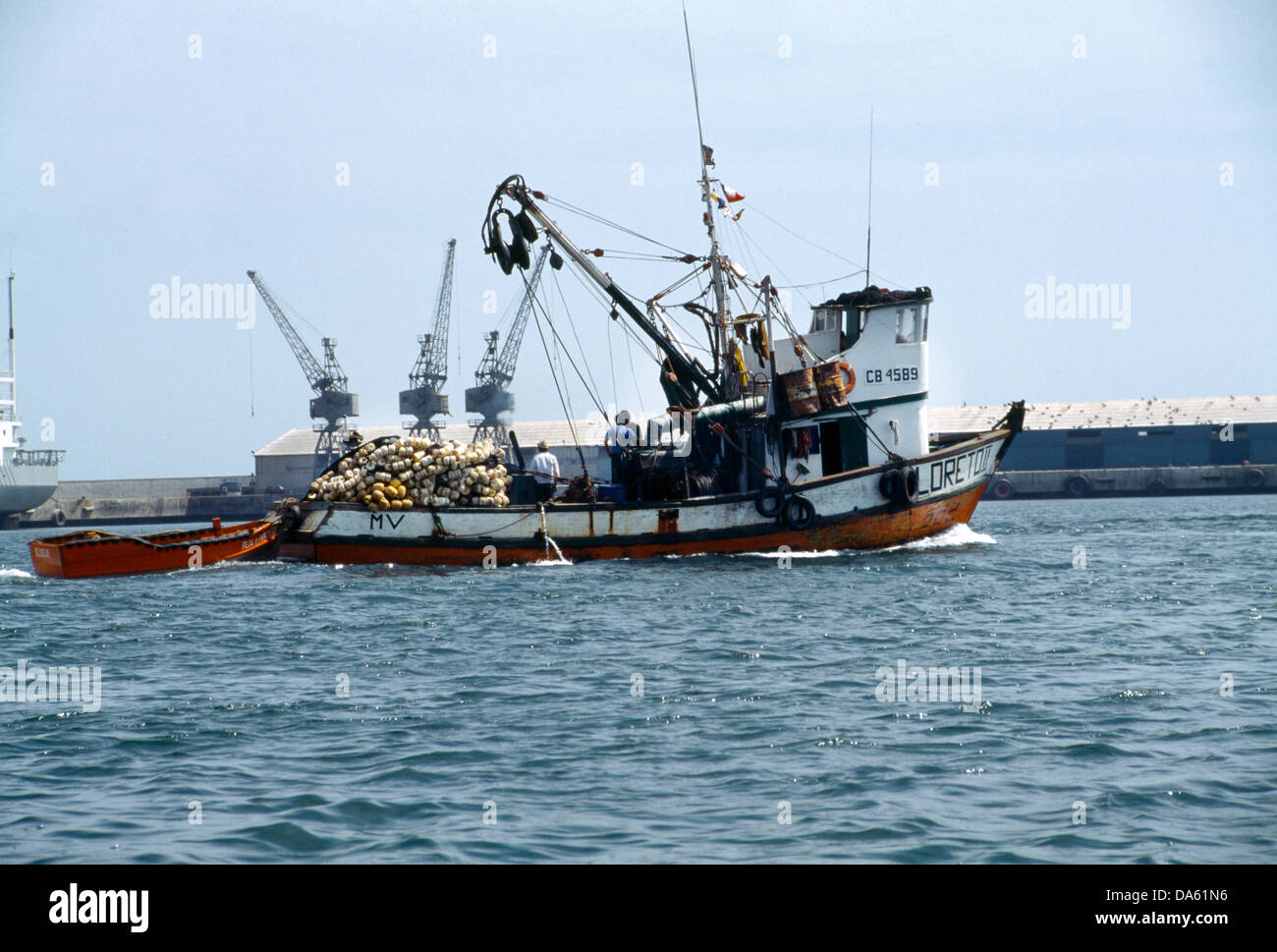 Arica Chile Pacific Ocean Fishing Boat Stock Photo - Alamy