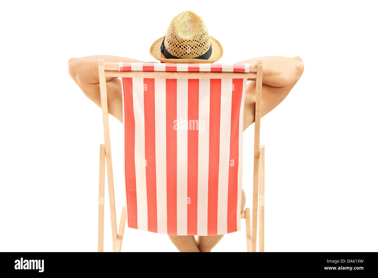Man relax deck chair hi-res stock photography and images - Alamy
